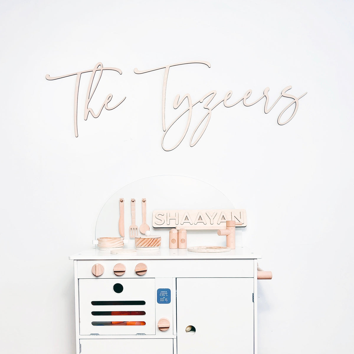 Wooden Script Name Wall– SWEETFAVOURSG